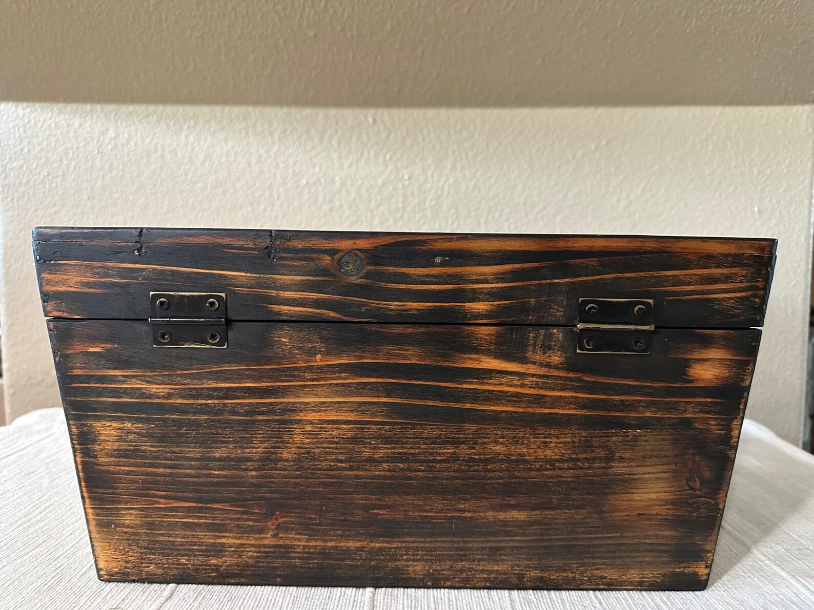 Rustic Wooden Storage Box - Etsy