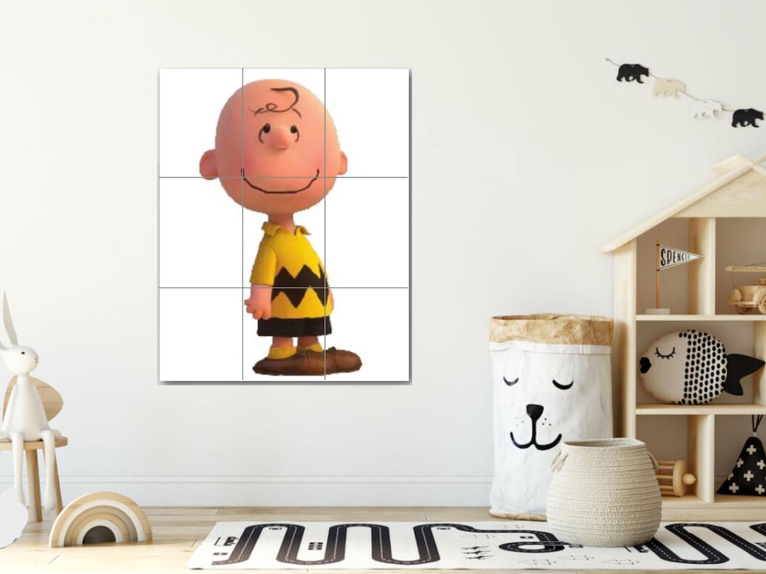 Charlie Brown Poster Pixel Art Printable Wall Art PDF Digital Download ...