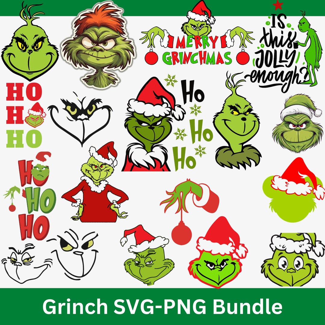 Grinch Face PNG Bundle, Pink Grinch Svg Png, Grnichmas Png, Retro Grinc ...
