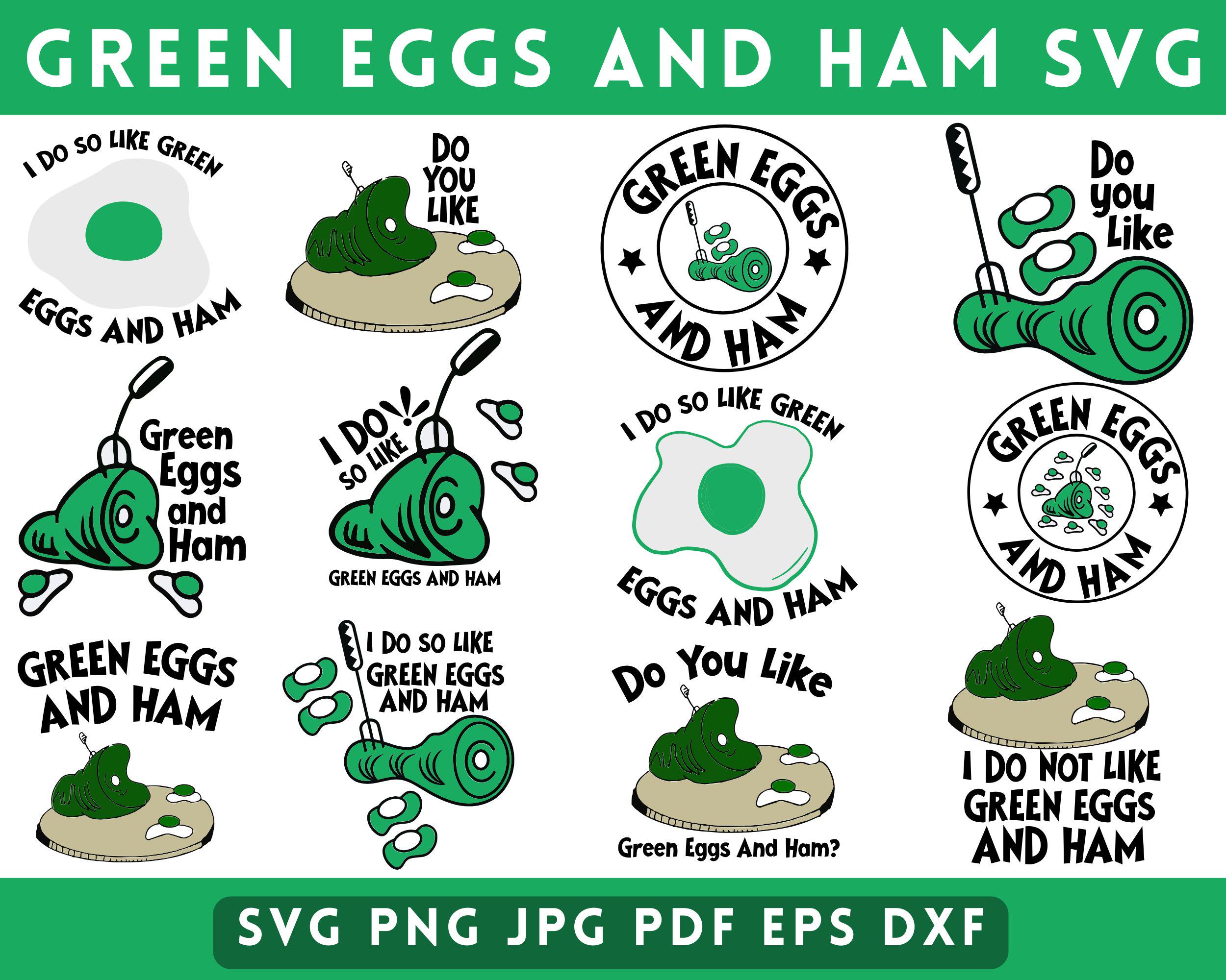Green Eggs and Ham Svg Bundle,the Thing Coquette Png,green Egg and Ham ...