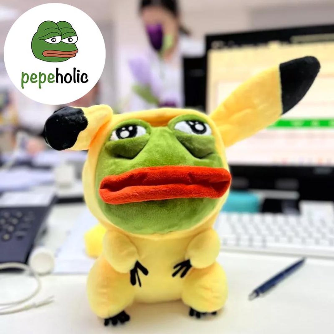 Pepe the Frog Pikachu Plush - Etsy