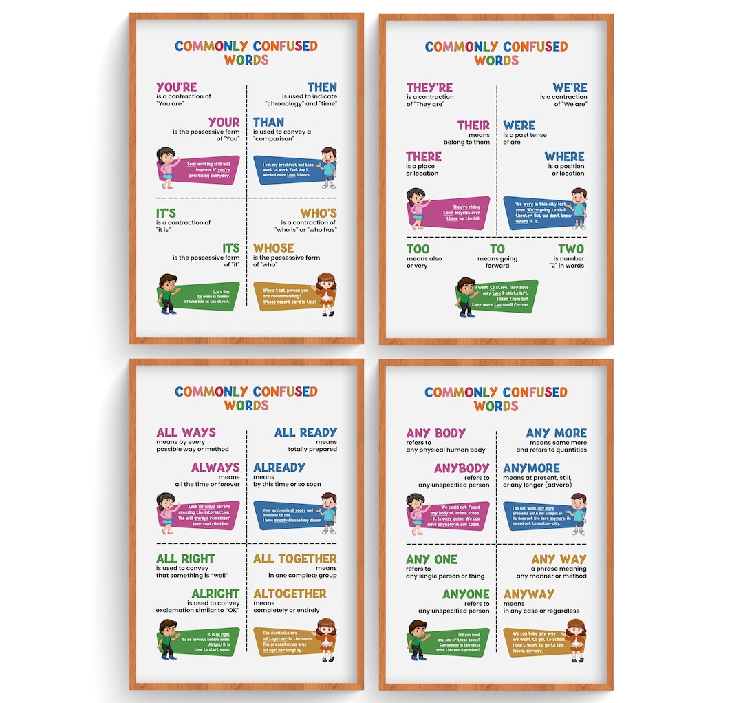 Sound-alike Words, Commonly Confused Words, English Learning, English ...