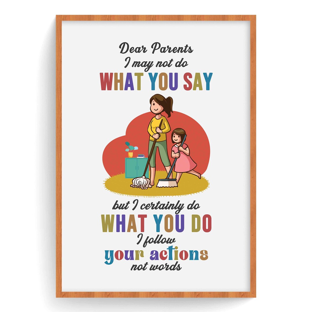 Parenting Guide Poster: "i May Not Do What You Say" (digital Download ...