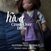 Cross Over Doll Dress PDF Pattern Pieces Only Sewing Video - Etsy