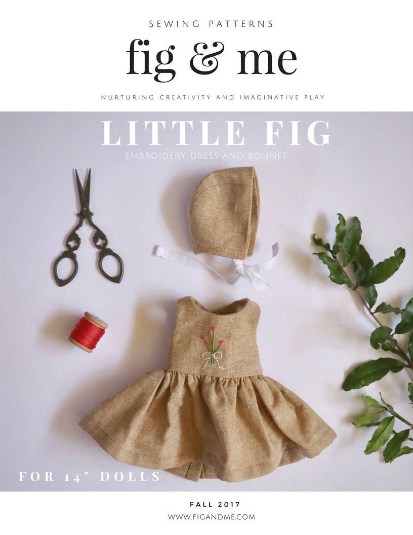 Pattern Bundle Little Fig Doll Pattern AND Clothing by Fig | Etsy