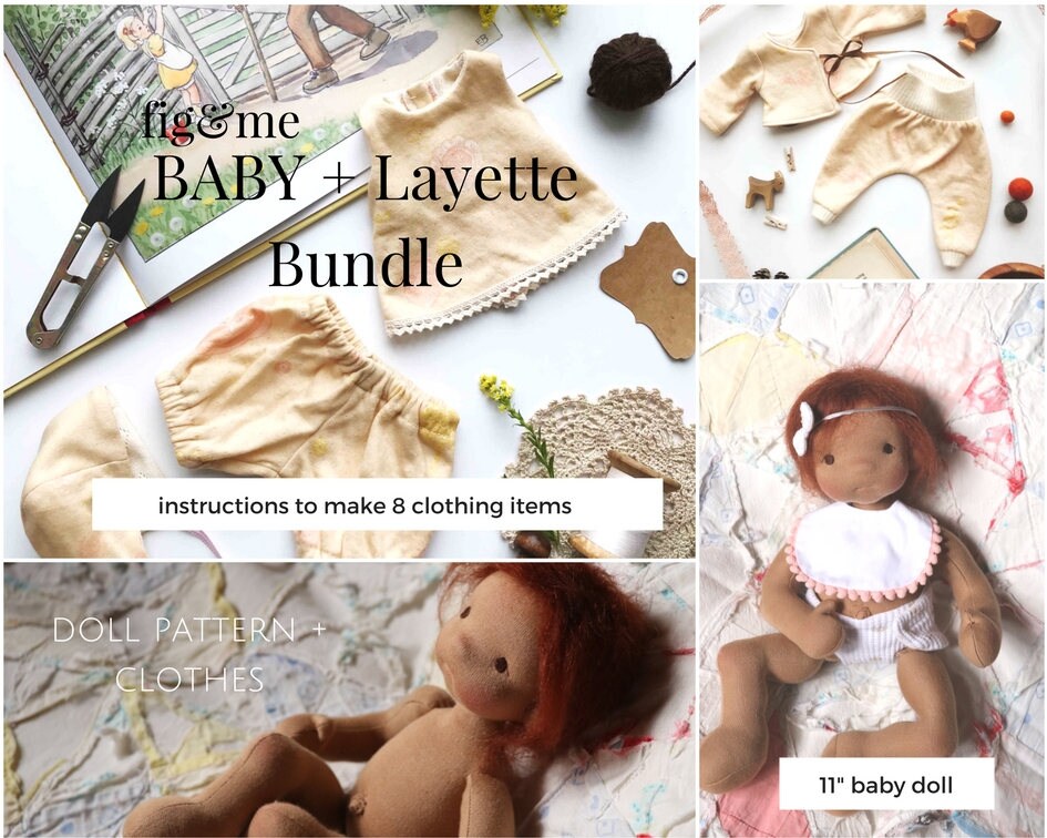Doll Pattern Pattern Bundle Doll Clothing Pattern Baby | Etsy