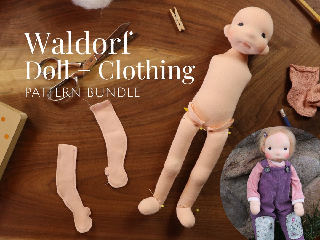 Waldorf Inspired Doll Pattern | Natural Fiber Art Doll | PDF Tutorial ...