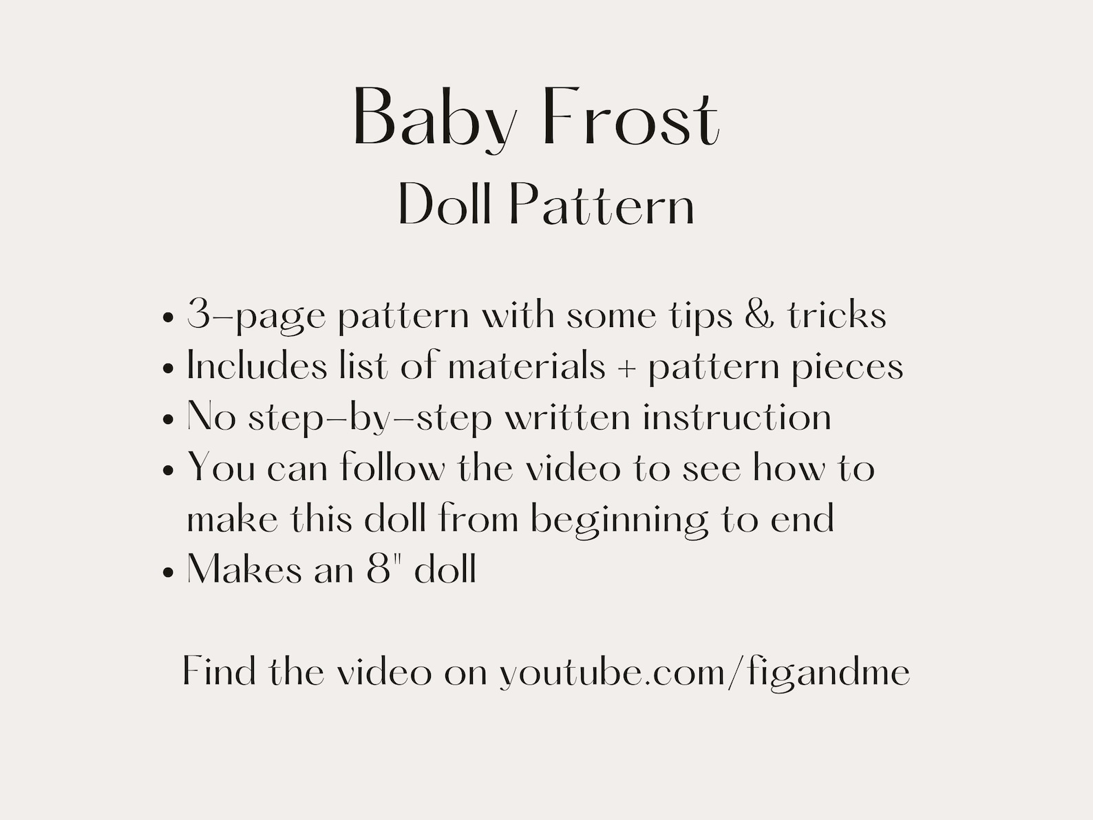 Waldorf Doll Pattern With Free Video Tutorial | Dollmaking Pattern ...