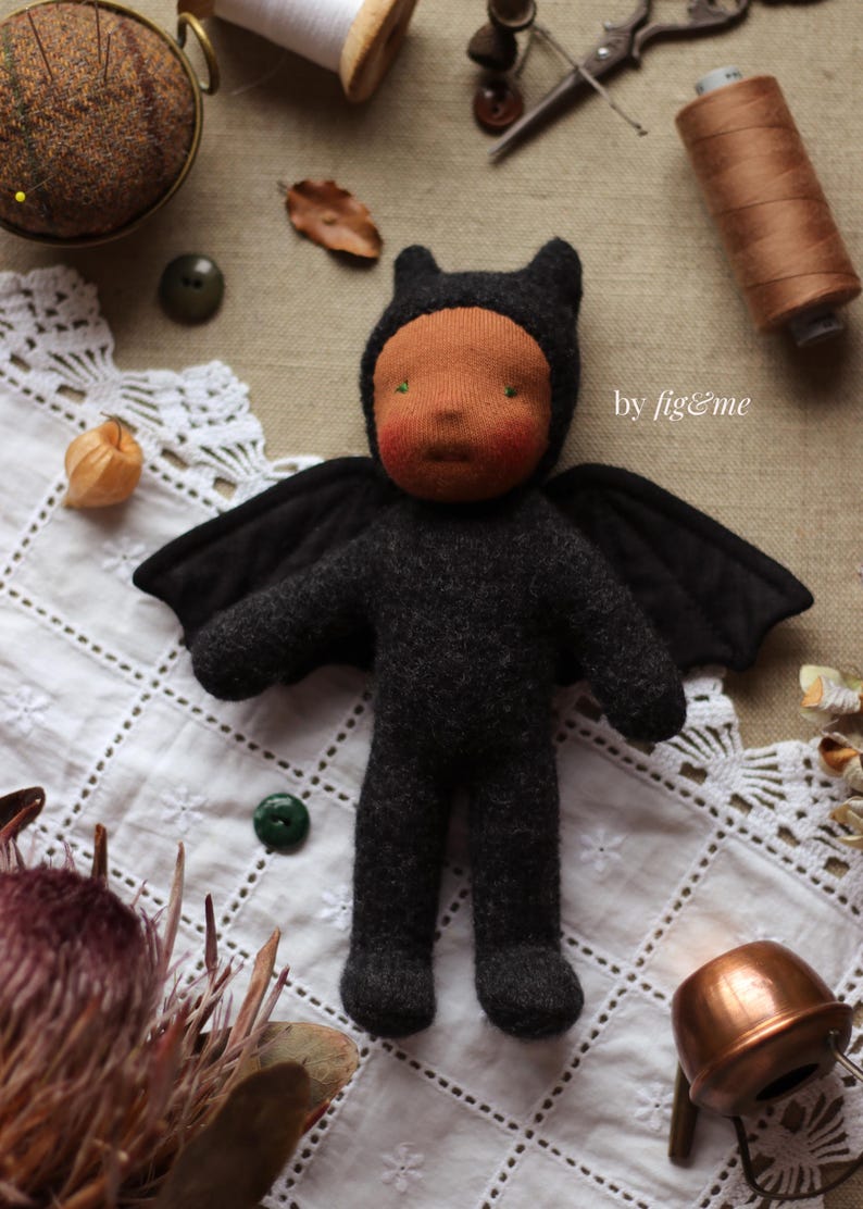 Bat Doll Pattern, Waldorf Inspired, Addition to Wee Baby Doll Pattern ...