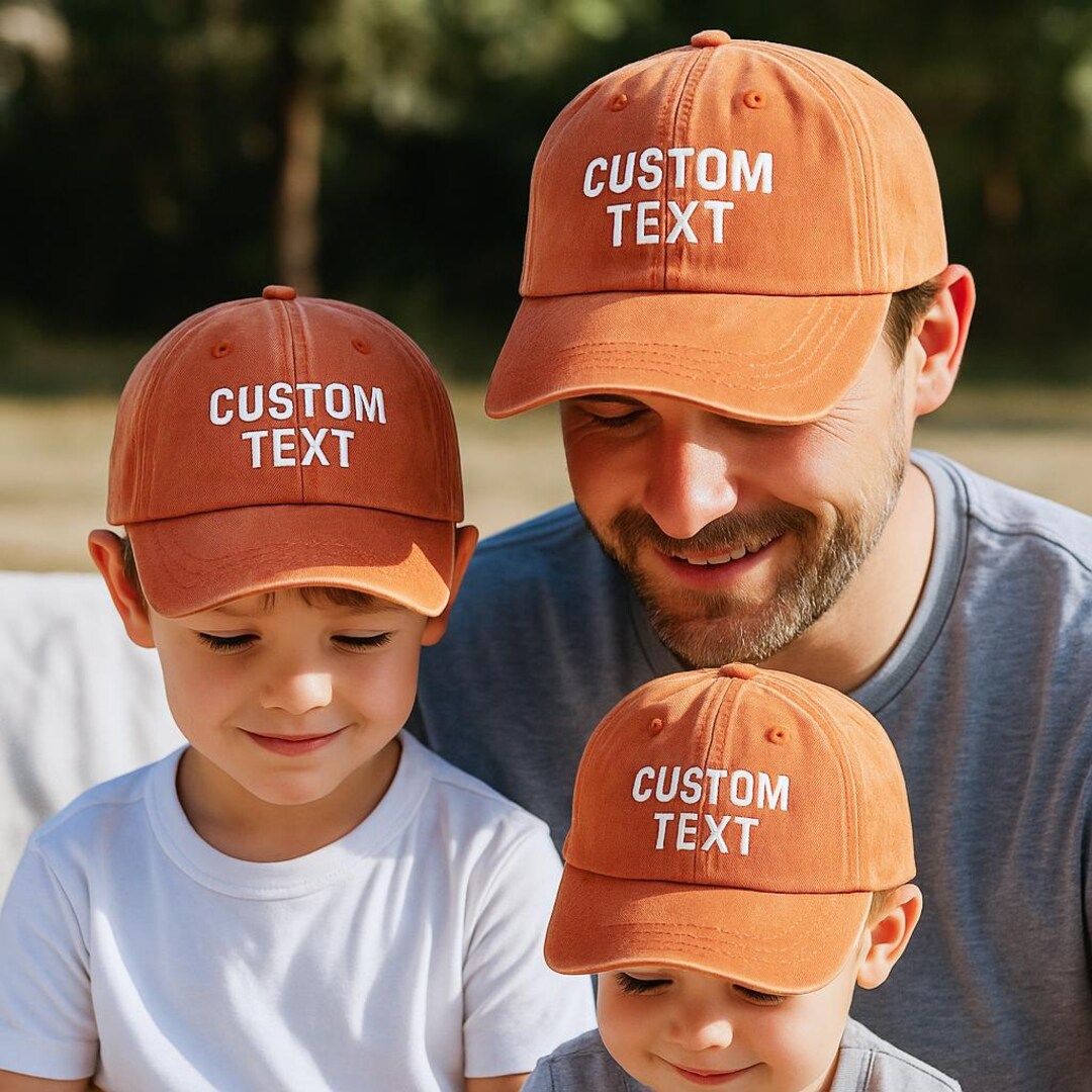 Mommy Daddy Mini Hat Set, Embroidered Family Matching Hats, Custom ...
