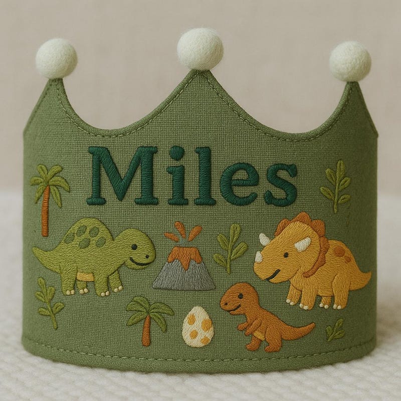 Dinosaur Crown - Etsy