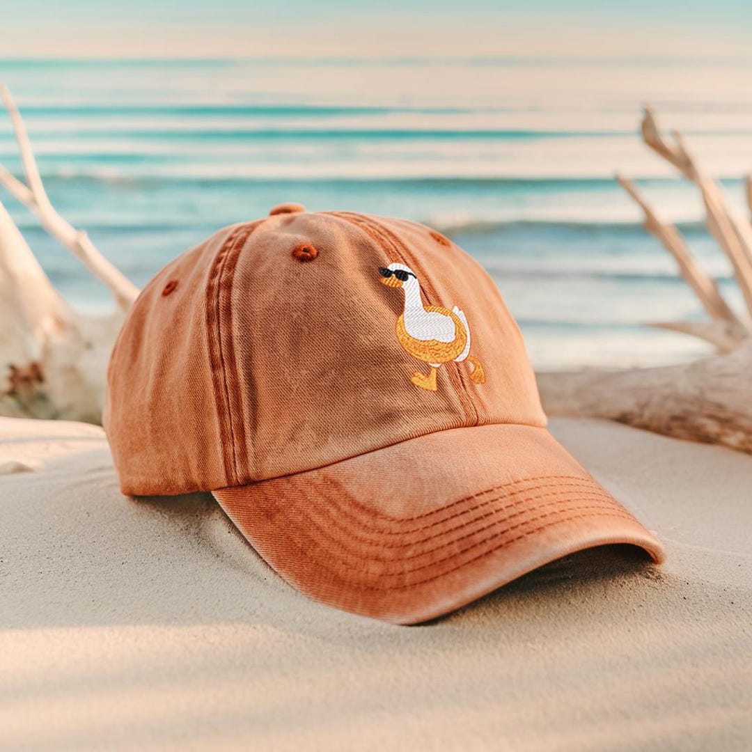 Dad and Kid Matching Duck Hats, Embroidered Terracotta Baseball Caps ...