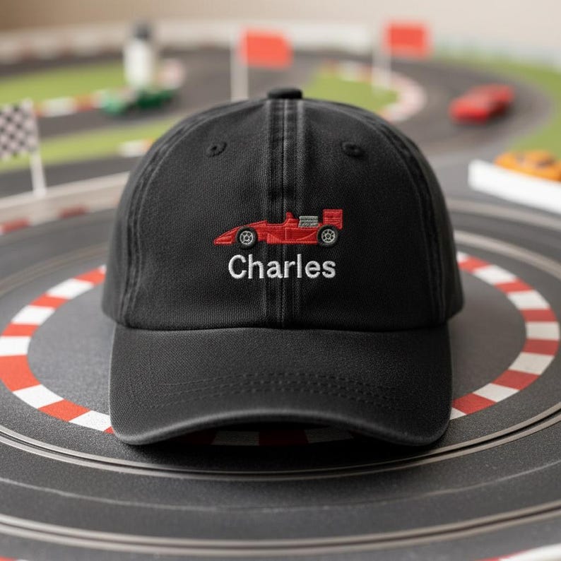 Personalized Motorsport Kids Cap – Custom F1 Car Name Embroidered ...