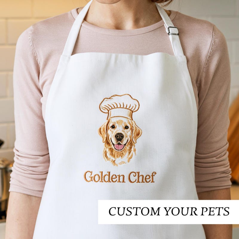 Custom Dog Kitchen Apron - Etsy