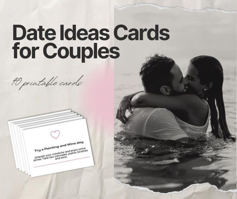 40 Date Night Printable Cards for Couples - Etsy