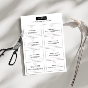40 Date Night Printable Cards for Couples - Etsy
