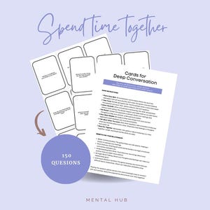 Deep Conversation Game for Couples, Couple Question Cards, Printable ...