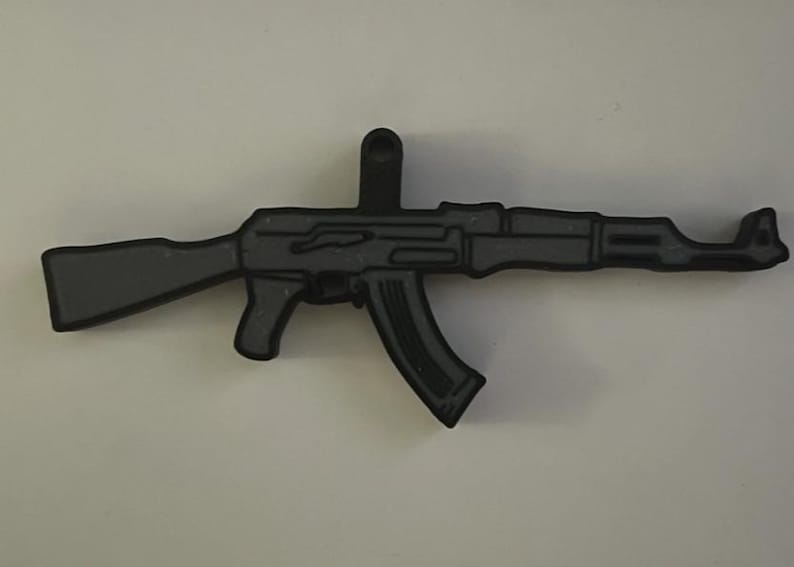 AK-47 Keychain STL File 3D Printable Gun Outline Design - Etsy Australia