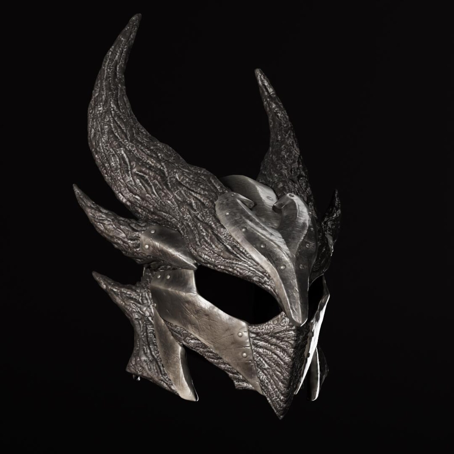 Sauron Inspired Evil Helmet STL File: 3D Printable Dark Fantasy Armor ...