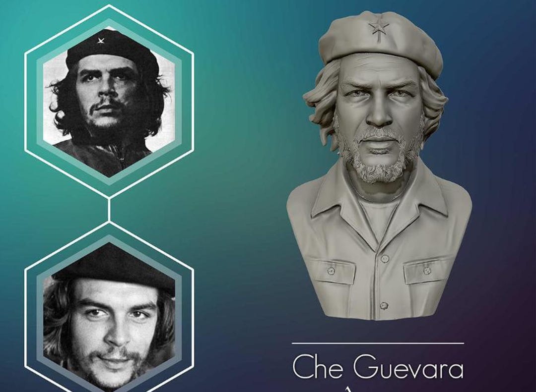 Che Guevara Bust 3D STL File – Revolutionary Icon Statue - Etsy