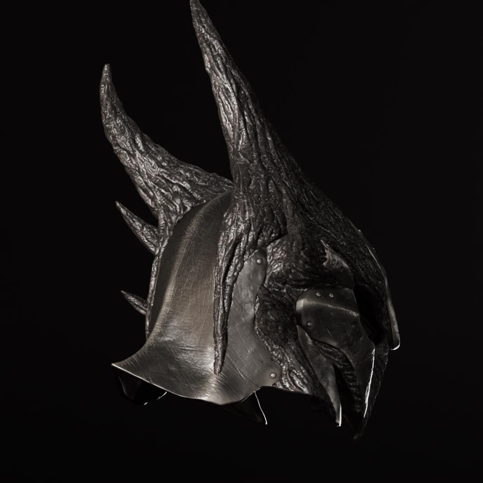 Dark Fantasy Evil Helmet STL File – Sauron Inspired 3D Printable Armor ...
