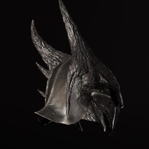 Dark Fantasy Evil Helmet STL File – Sauron Inspired 3D Printable Armor ...