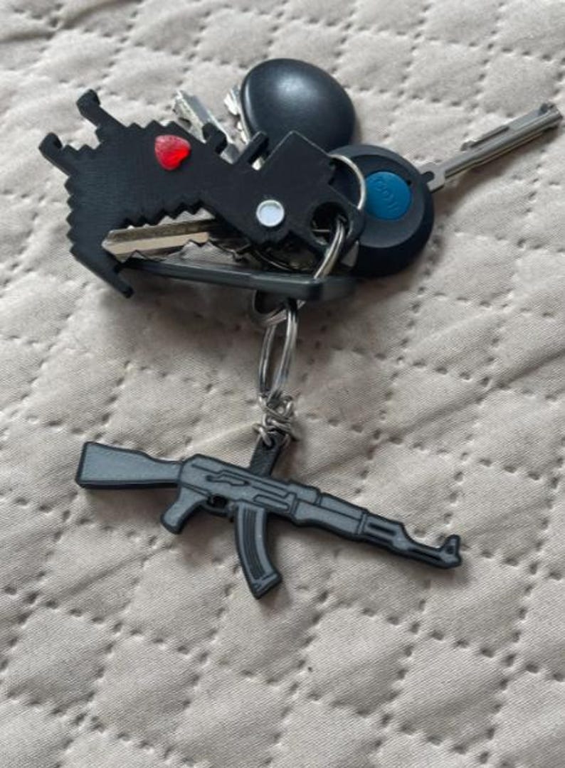 AK-47 Keychain STL File 3D Printable Gun Outline Design - Etsy Australia