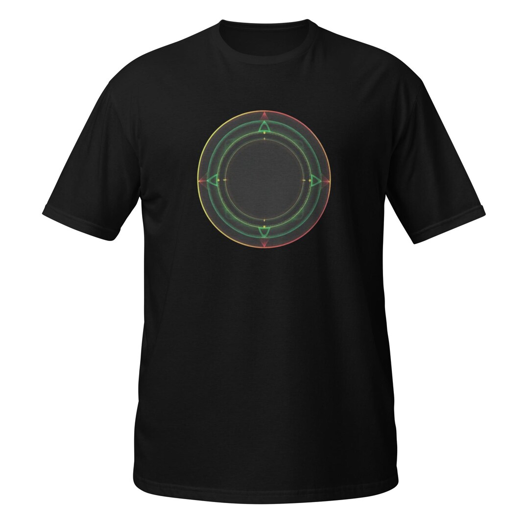 Modern Sacred Geometry and Abstract Designs on Unisex T-shirt With ...