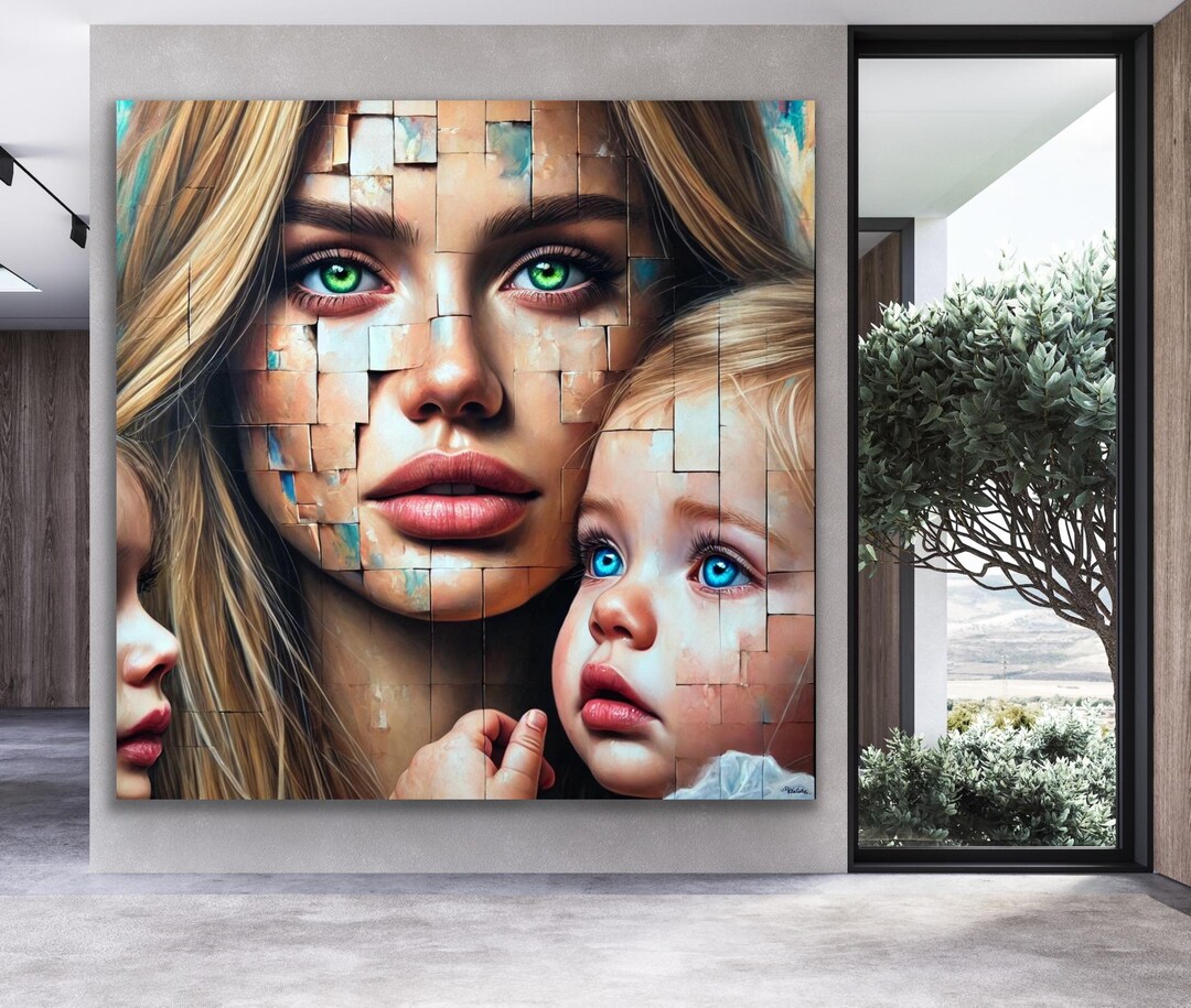 Canvas Painting of Transformation via Hyperrealism & Fragmentation ...