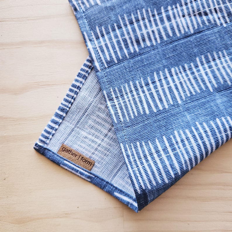 NEW | Organic Gauze Handkerchief | Denim Stripe | Scarlet Soleil ...