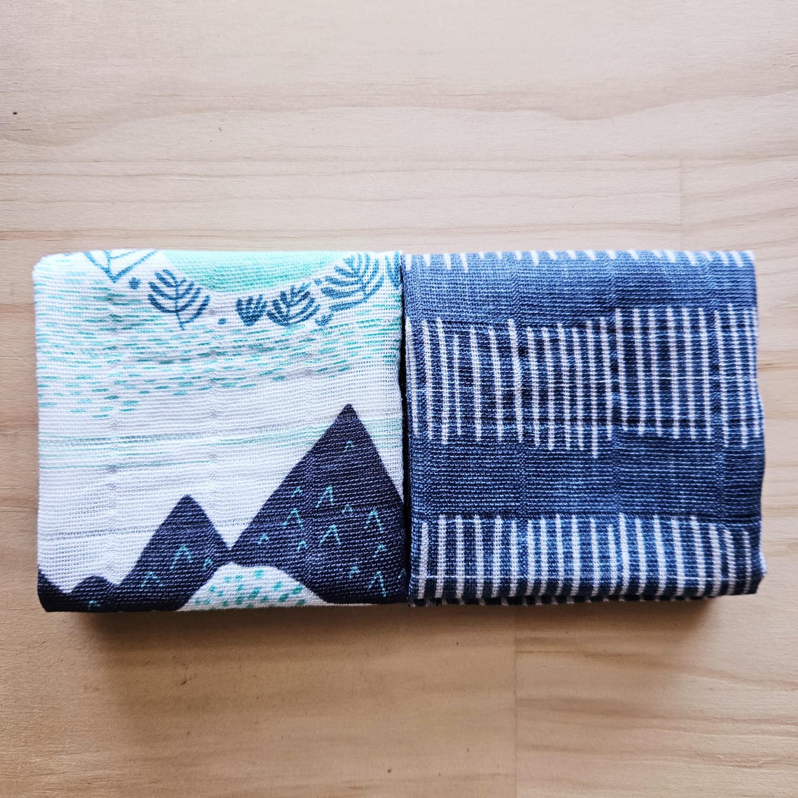 NEW Organic Gauze Handkerchief Denim Stripe Scarlet Soleil Australian ...