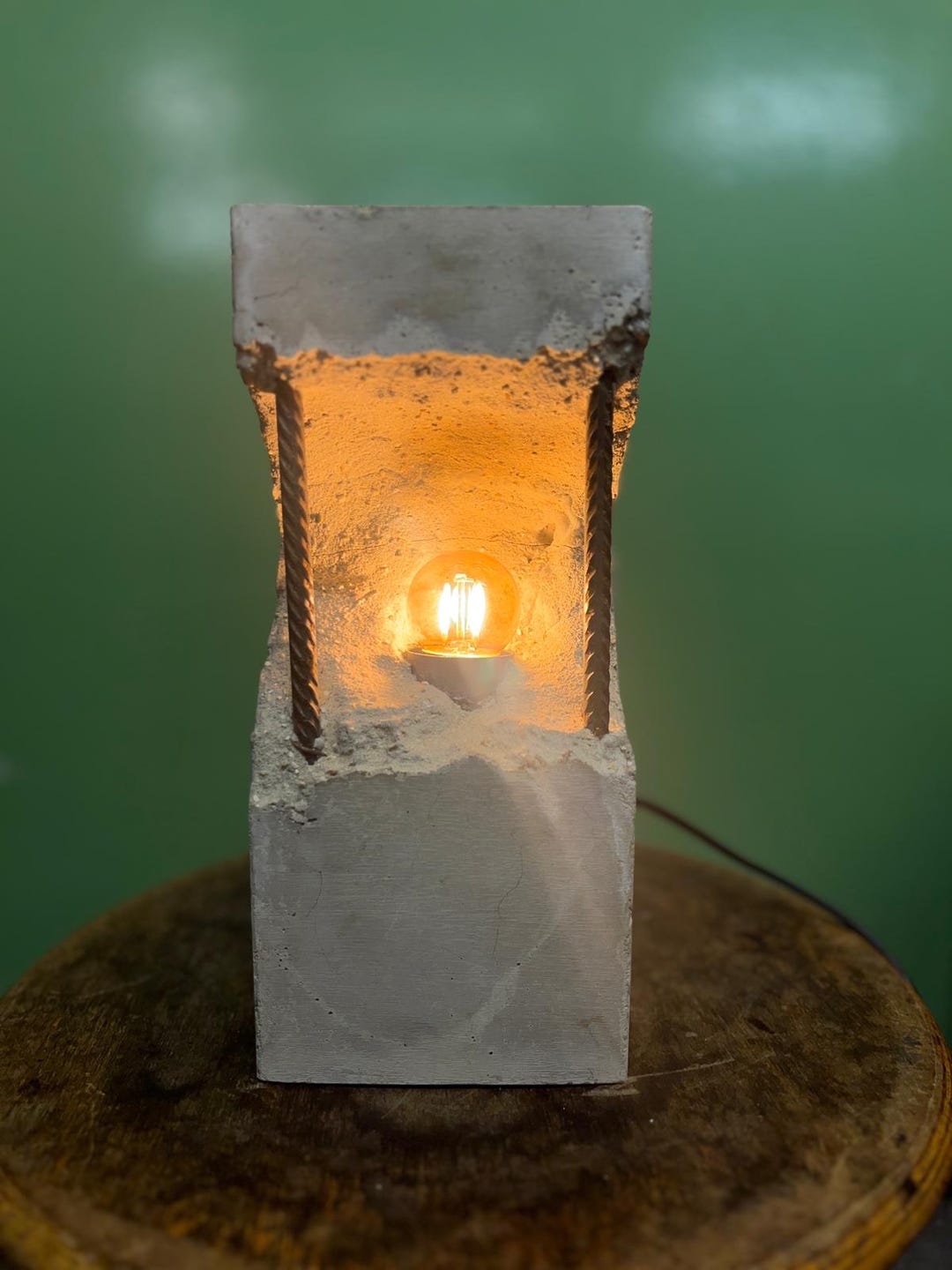 Concrete Lamp Made in Berlin Industrial Concrete Lamp Raw Steel - Etsy