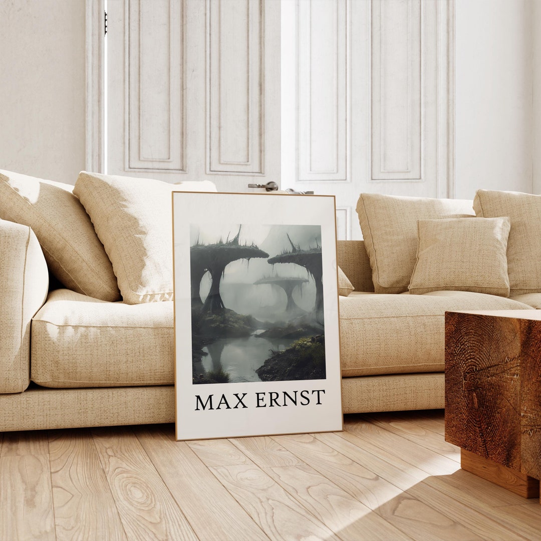 Max Ernst Poster With Frame - Surrealist Art as Max Ernst Print Ready ...