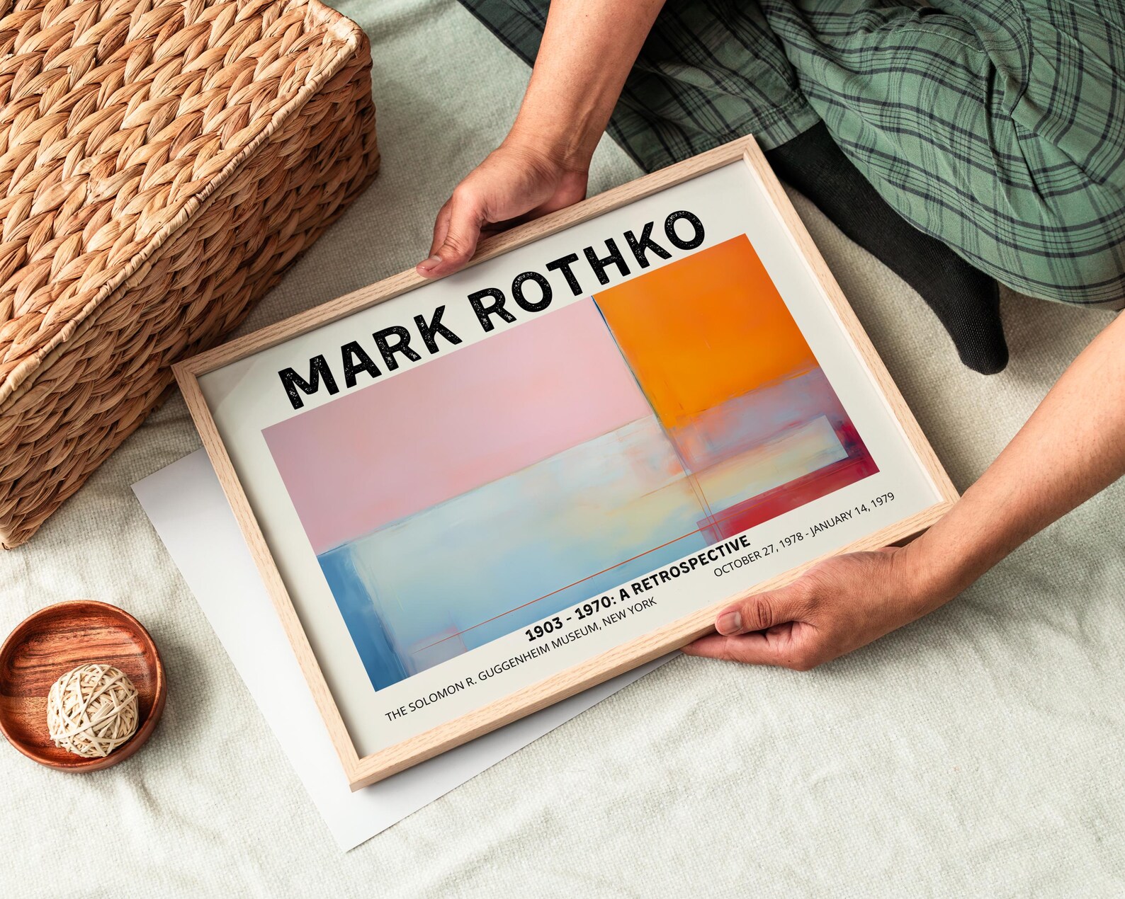Framed Mark Rothko Poster - Abstract Wall Art as Rothko Print With ...