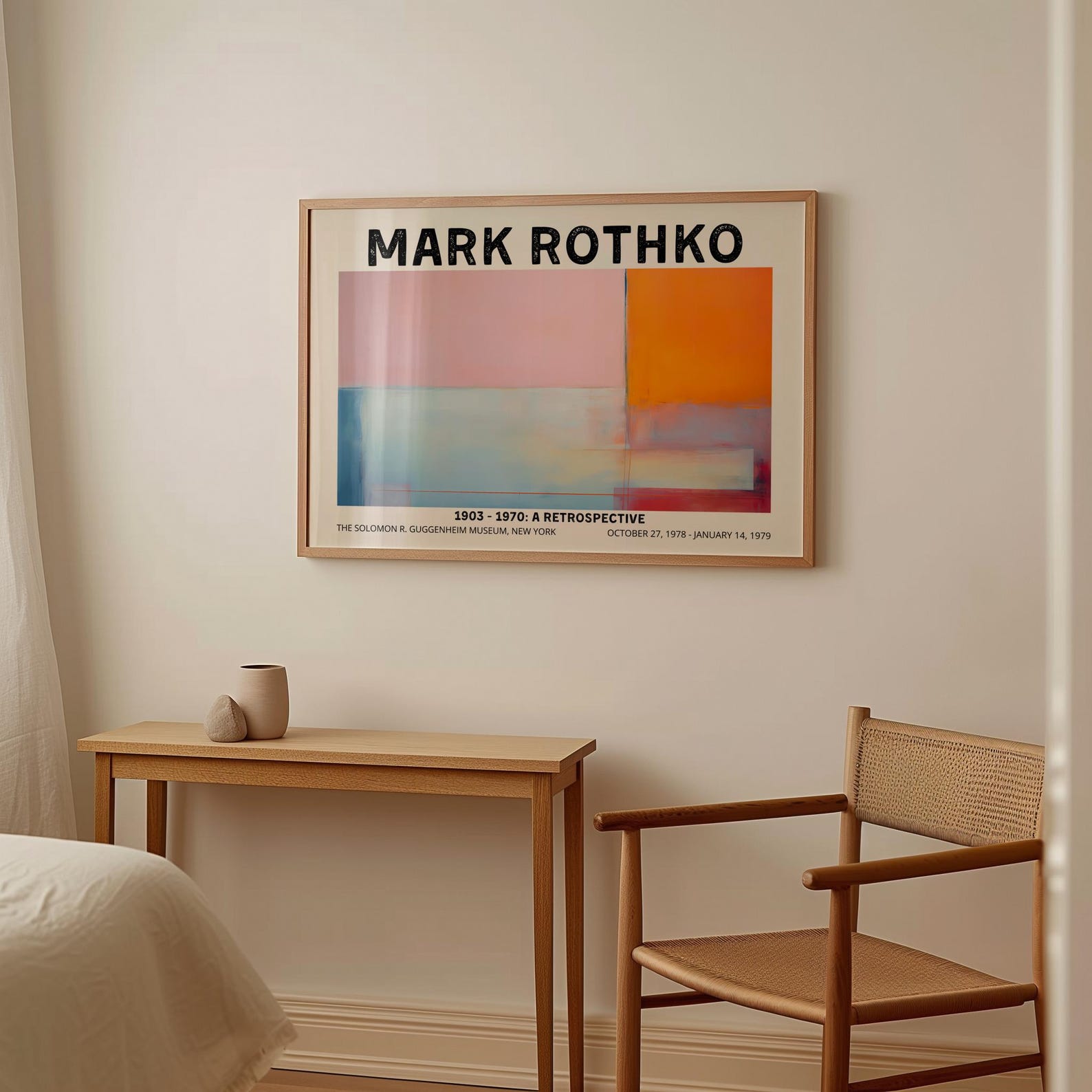 Framed Mark Rothko Poster - Abstract Wall Art as Rothko Print With ...