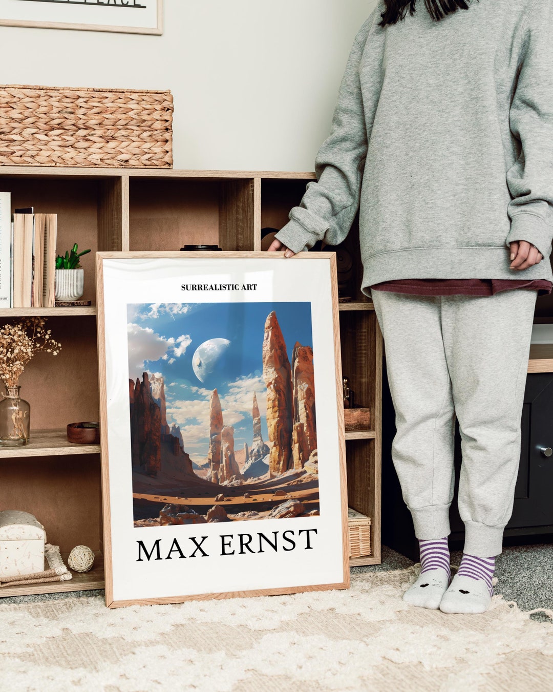 Max Ernst Poster Surrealist Art as Max Ernst Print With Picture Frame ...