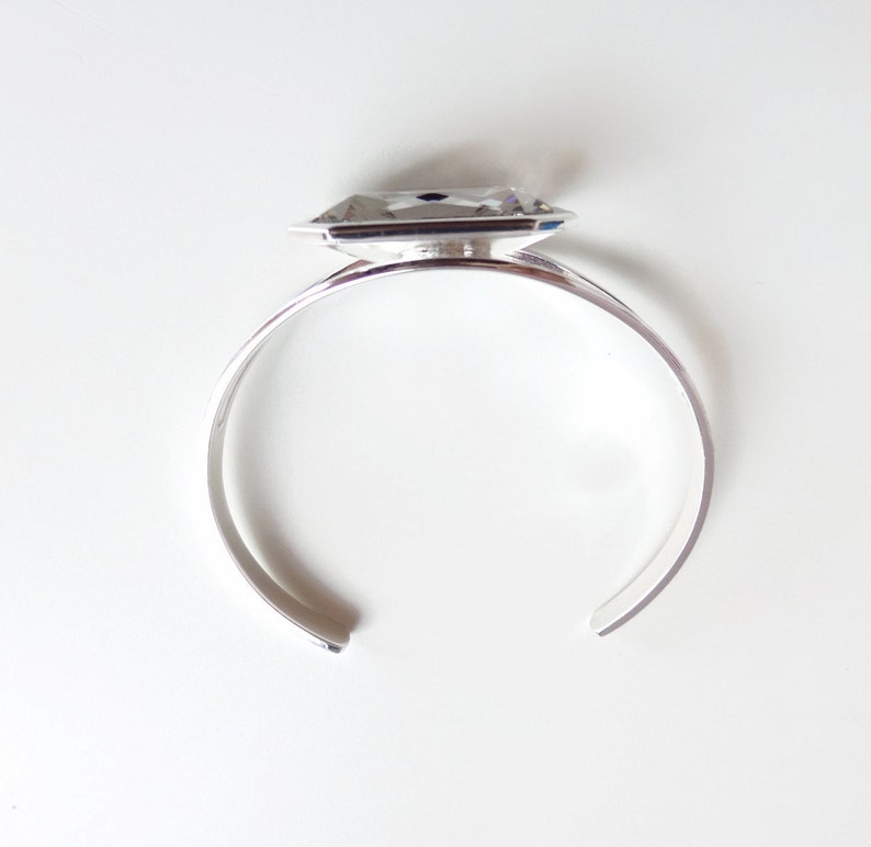 Clear Crystal Cuff Bracelet - Created With Swarovski Crystal - Crystal ...