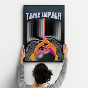 Tame Impala Poster Print | Artist Poster | Music Gift | Wall Decor ...