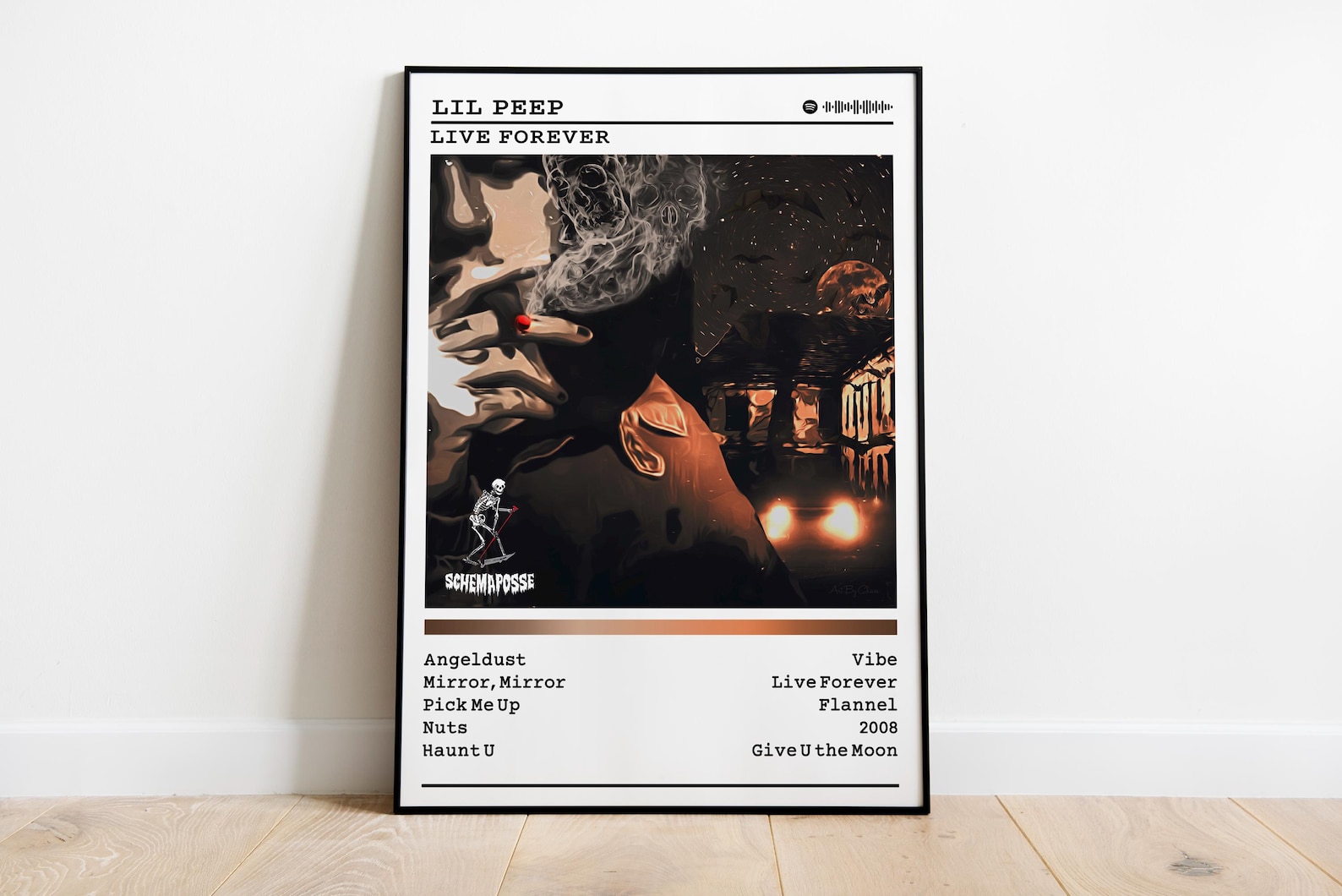 Lil Peep Poster Print Live Forever Album Poster Music Poster Album ...