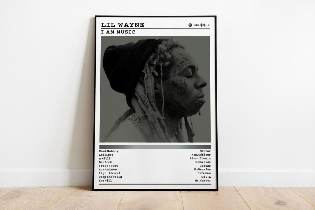 Lil Wayne Poster Print | I Am Music Album Poster | Music Poster | Album ...