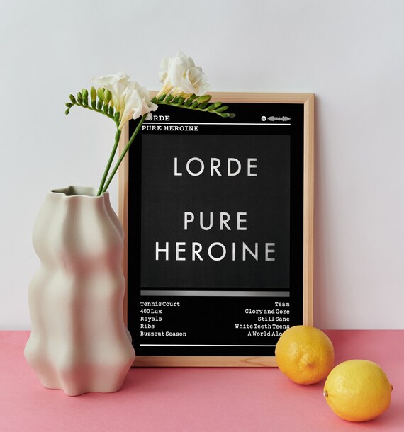 Pure Heroine Album Cover Lorde Posters / Pure Heroine Poster Sold By