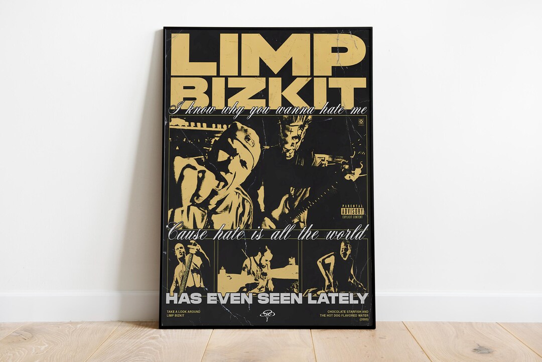 Limp Bizkit Poster Print | Artist Poster | Music Gift | Wall Decor ...