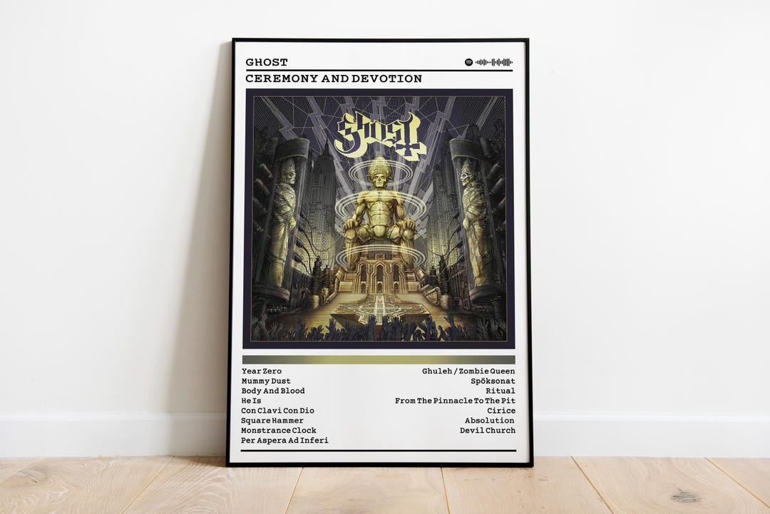 Ghost Poster Print | Ceremony and Devotion Album Poster | Music Poster ...