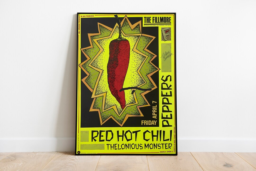 Red Hot Chili Peppers Poster Print Artist Poster Music Gift Wall Decor ...