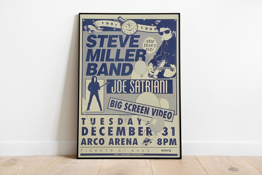 Steve Miller Band Poster Print Artist Poster Music Gift Wall Decor Room ...