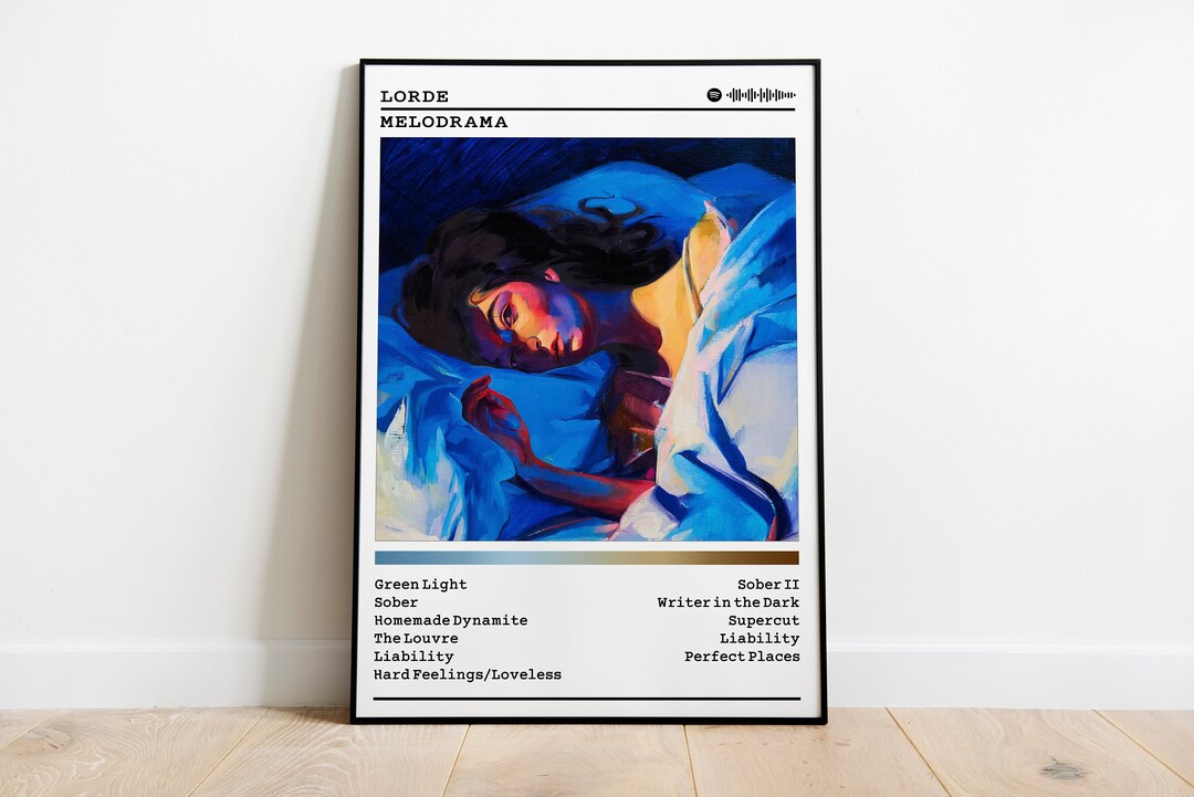 Lorde Poster Print Melodrama Album Poster Music Poster Album Cover ...