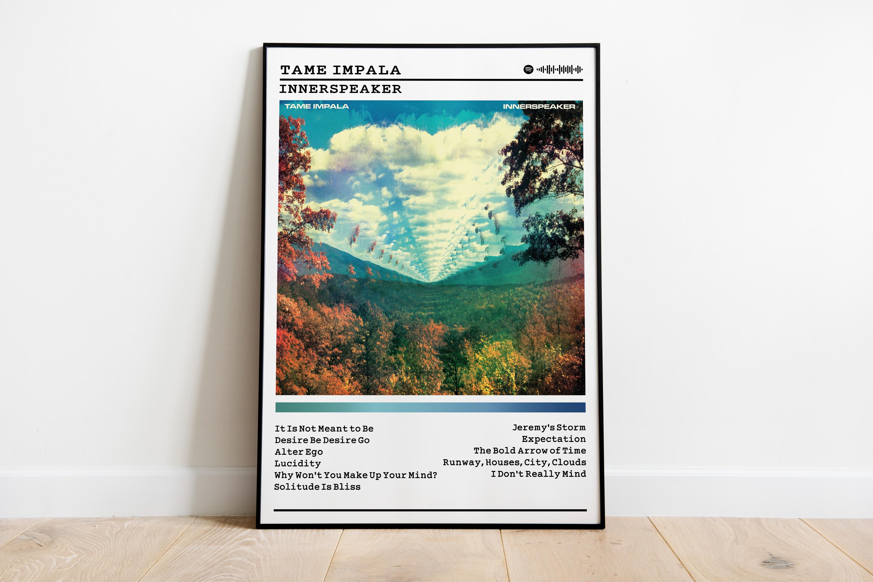 Tame Impala Poster Print Innerspeaker Album Poster Music Poster Album ...