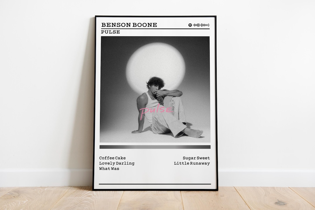 Benson Boone Poster Print | Pulse Album Poster | Music Poster | Album ...