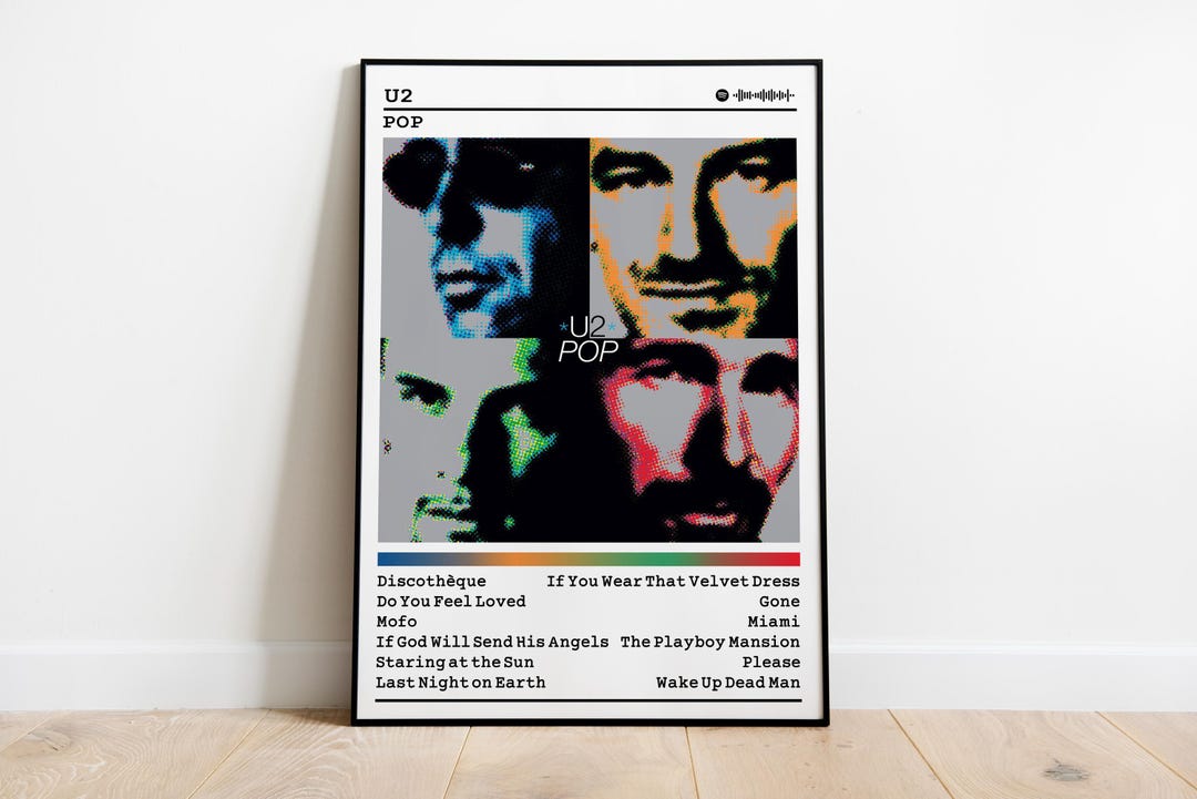 U2 Poster Print | Pop Album Poster | Music Poster | Album Cover Poster ...