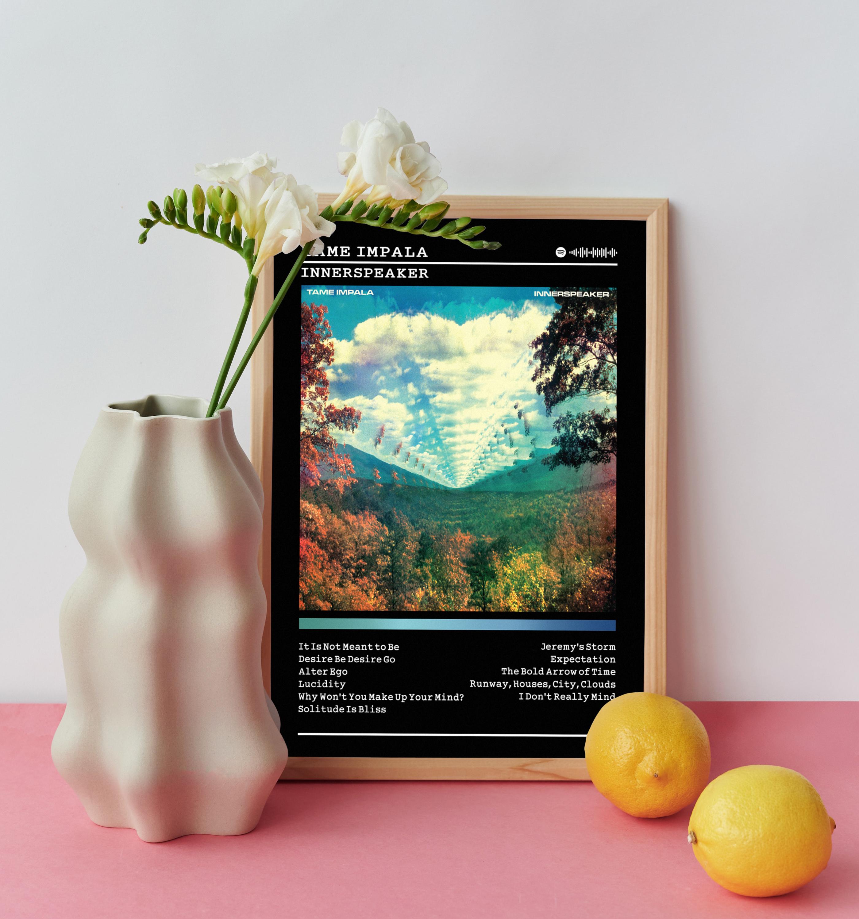 Tame Impala Poster Print Innerspeaker Album Poster Music Poster Album ...